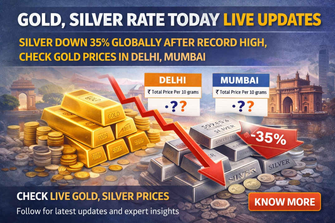 Gold Silver Rate Today: Silver Drops 35% in Delhi, Mumbai - Taxflick